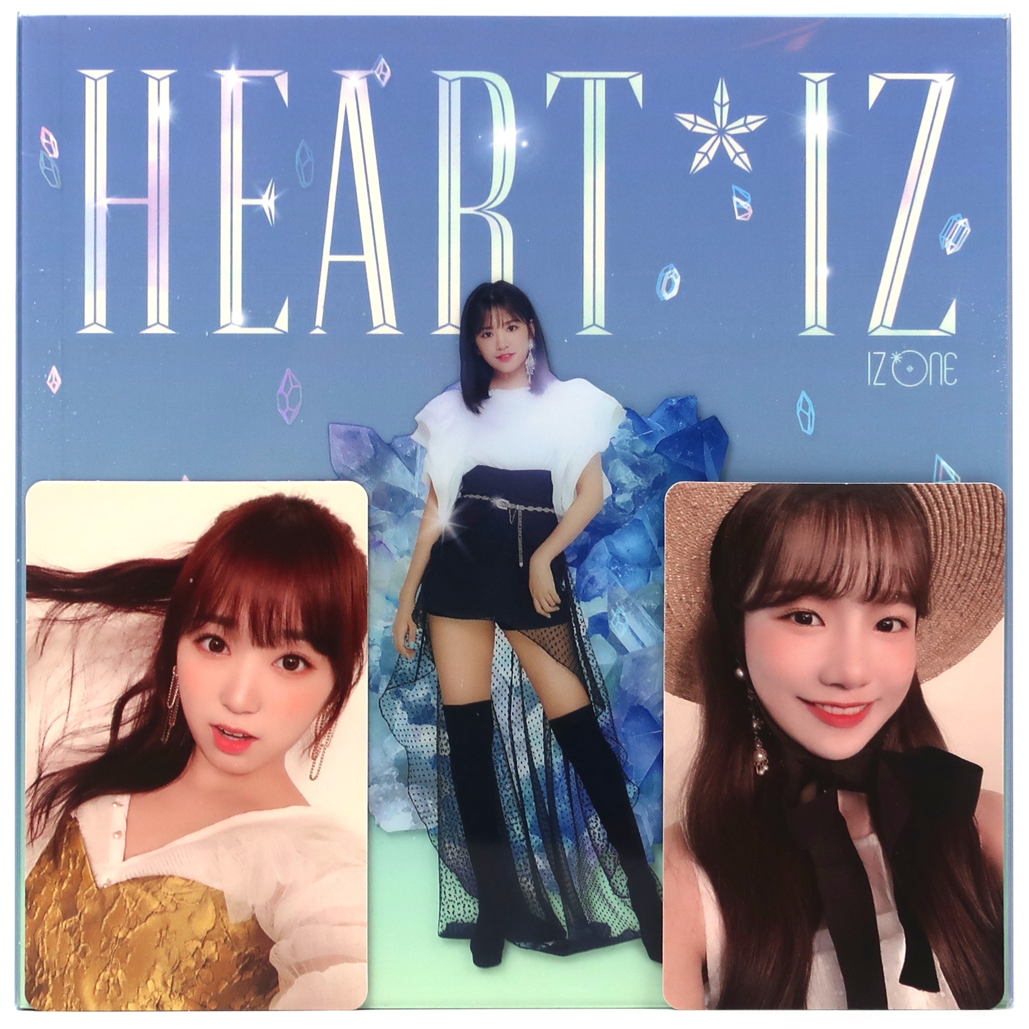 IZ*ONE - Heart*Iz Sapphire Ver. Album CD Yuri + Nako PC Izone - Korea Disco