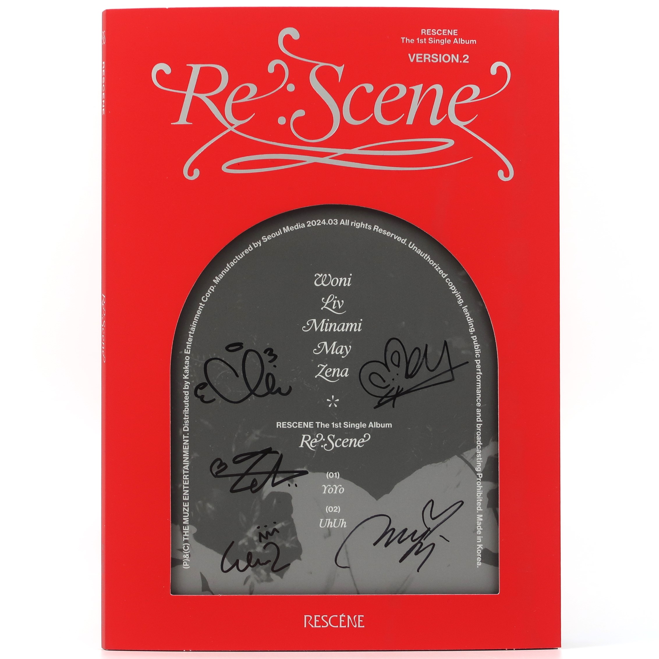 Rescene - Re:Scene Signed Autographed CD 1st Single Album Promo 2024 K ...