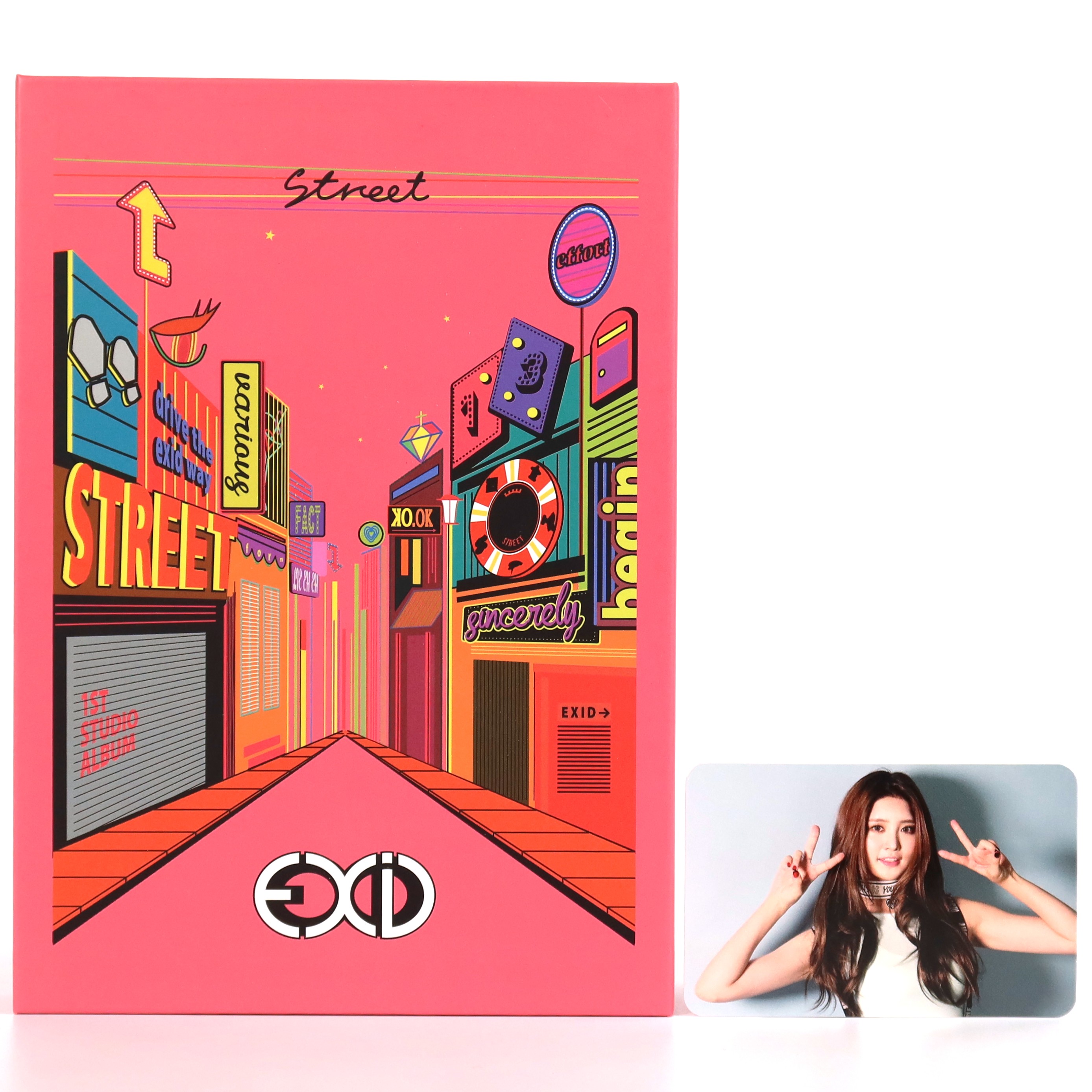 EXID - Street 1st Studio Album CD + Jeonghwa Photocard K-Pop 2016 - Korea Disco
