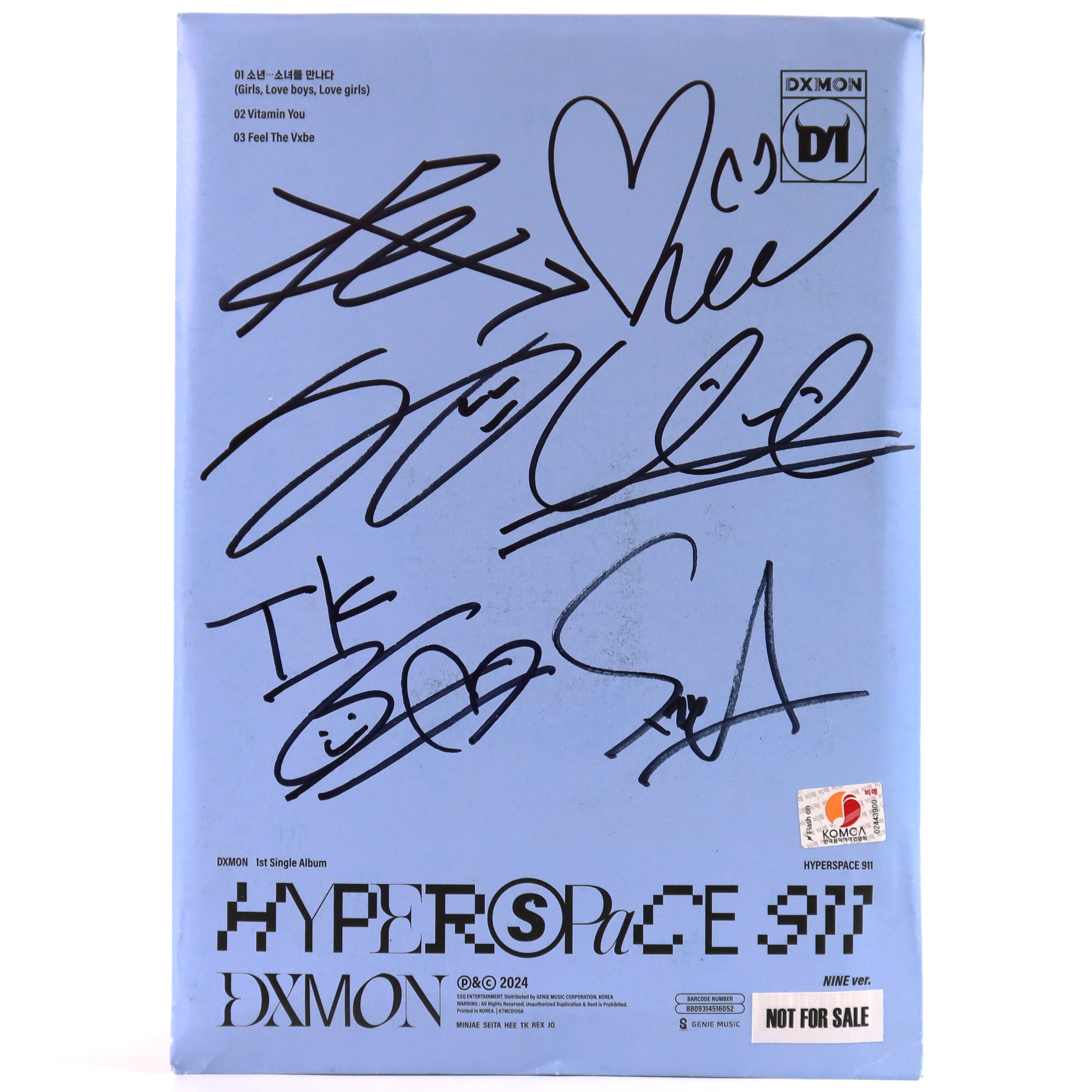 DXMON - Hyperspace 911 [Nine Ver.] 1st Single Album Signed CD Promo 2024 K-Pop - Korea Disco